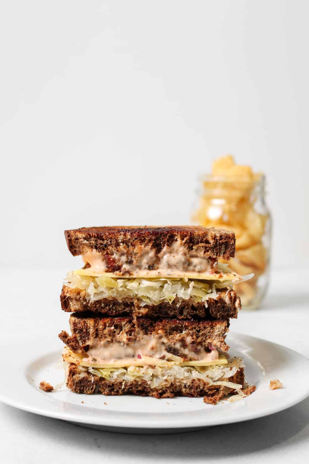 Easy Vegan Tempeh Reuben - Plant Empowered Kitchen