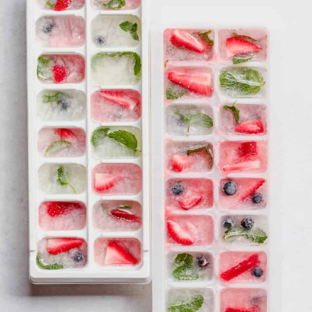 Fruit Ice Cubes - Plant Empowered Kitchen