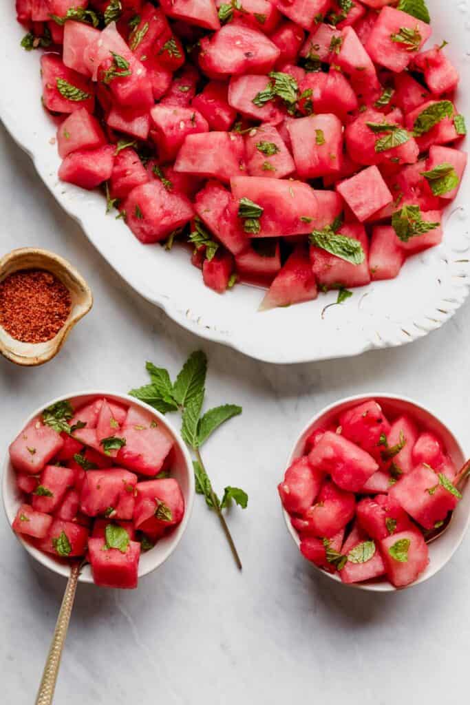 Watermelon with Lime and Mint - Plant Empowered Kitchen