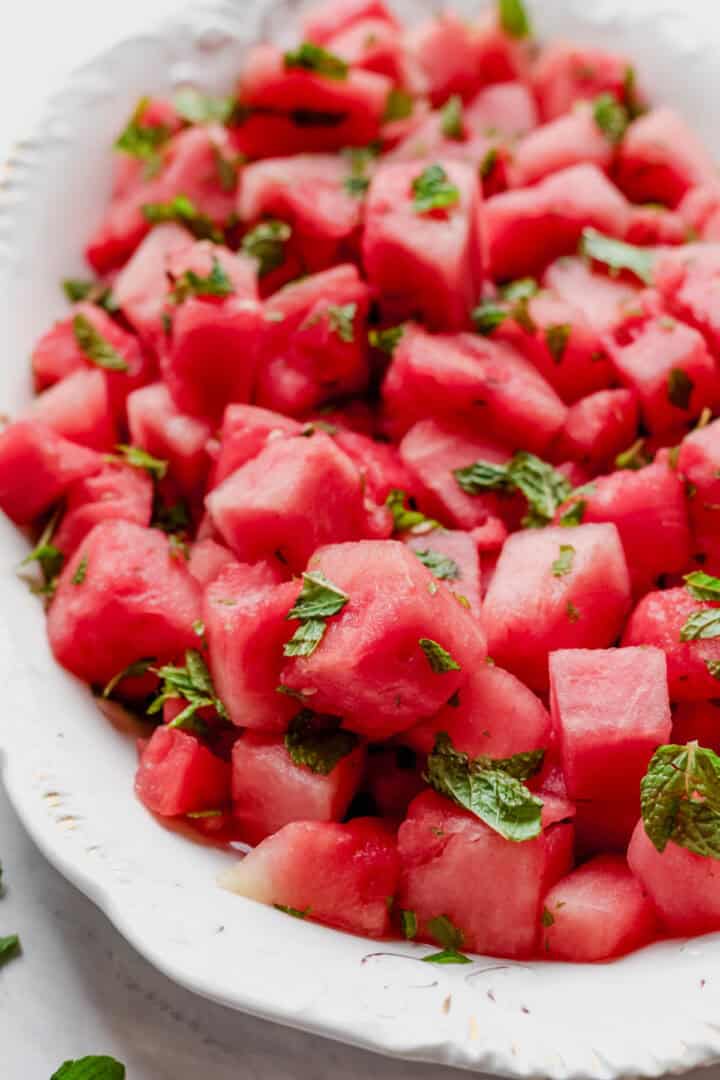 Watermelon with Lime and Mint - Plant Empowered Kitchen